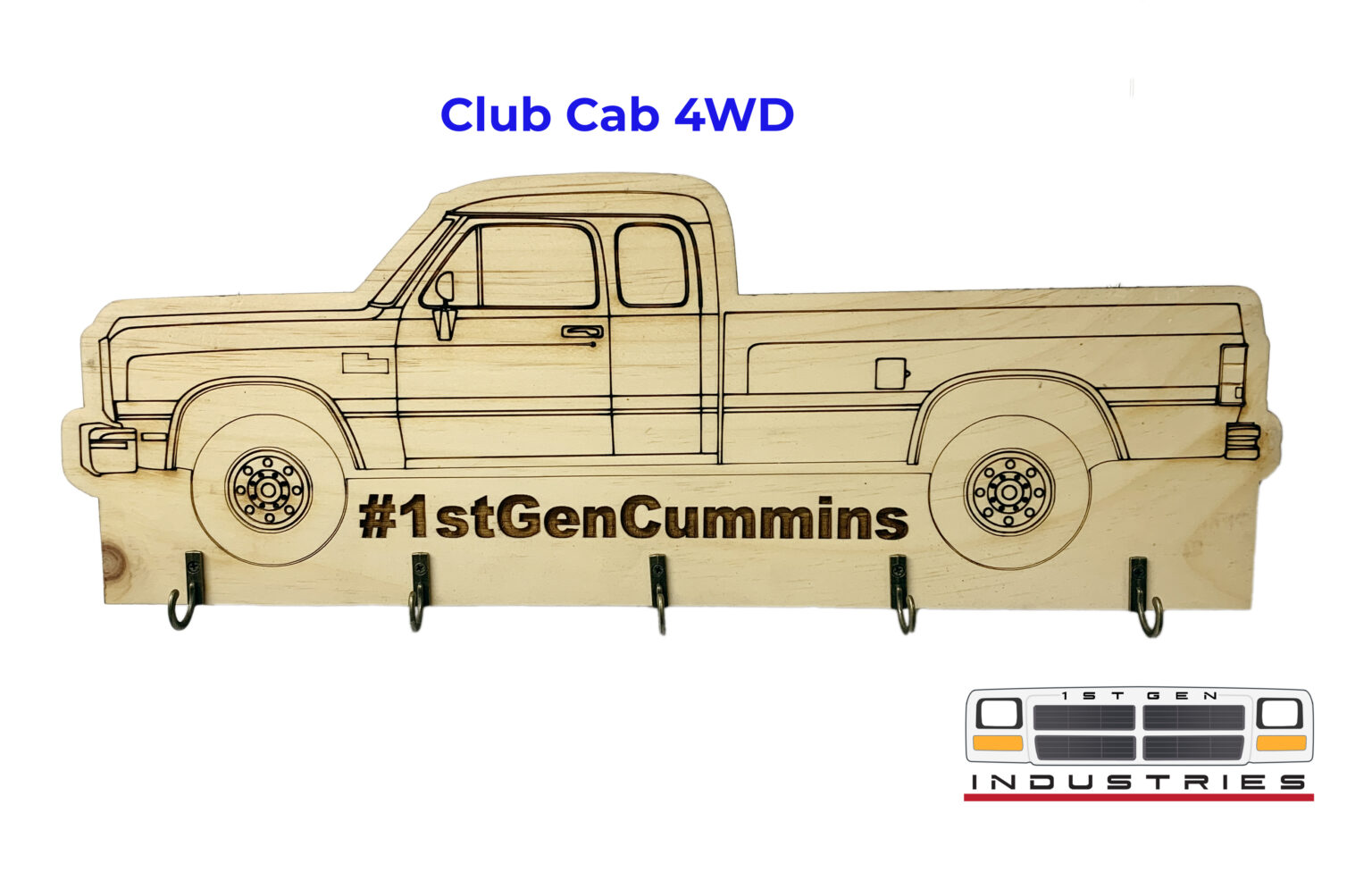 1st Gen Key Rack - Club Cab - 1st Gen Industries