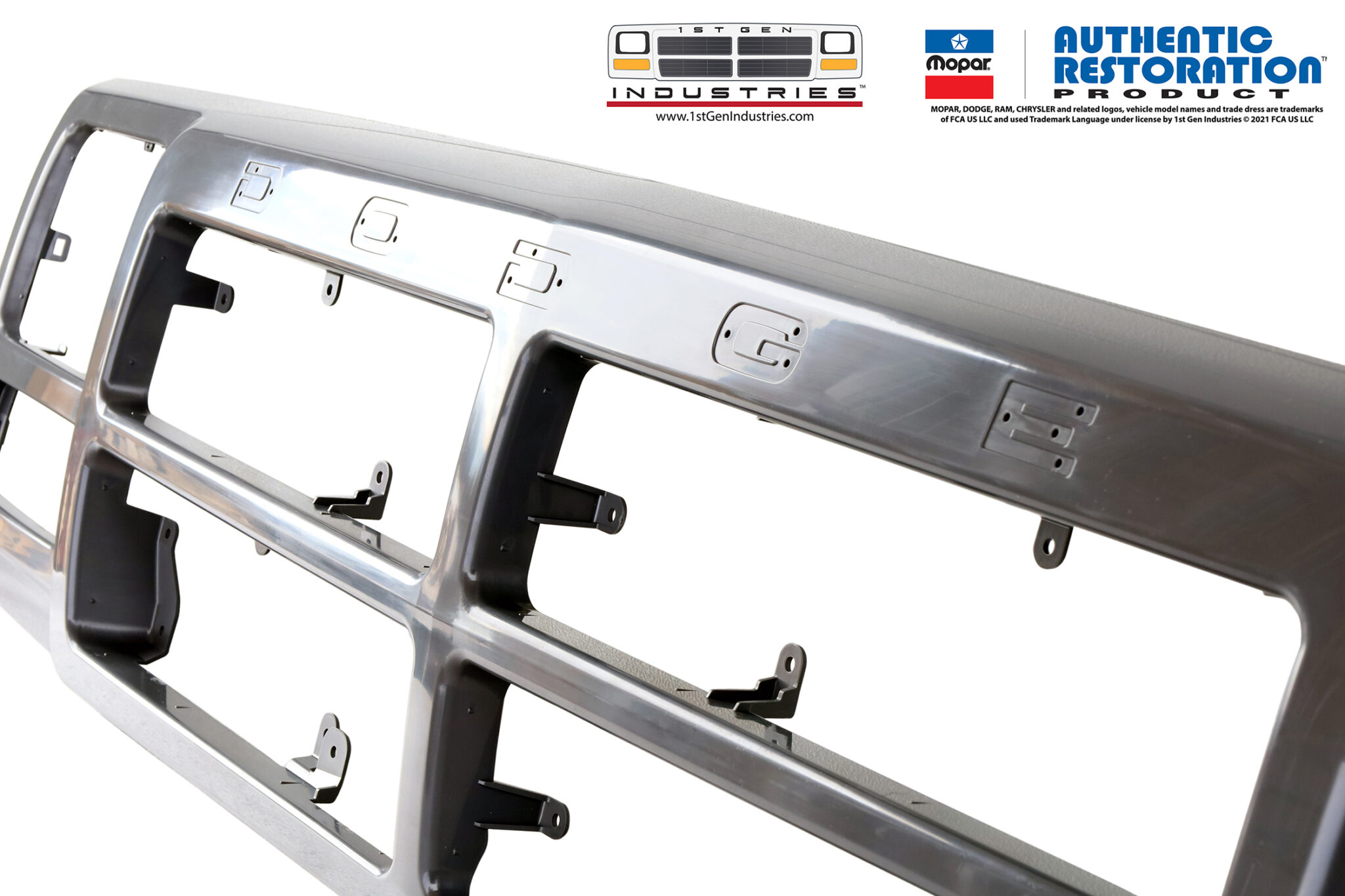 1991-1993 Dodge Ram Grill - Paintable - Mopar - 1st Gen Industries